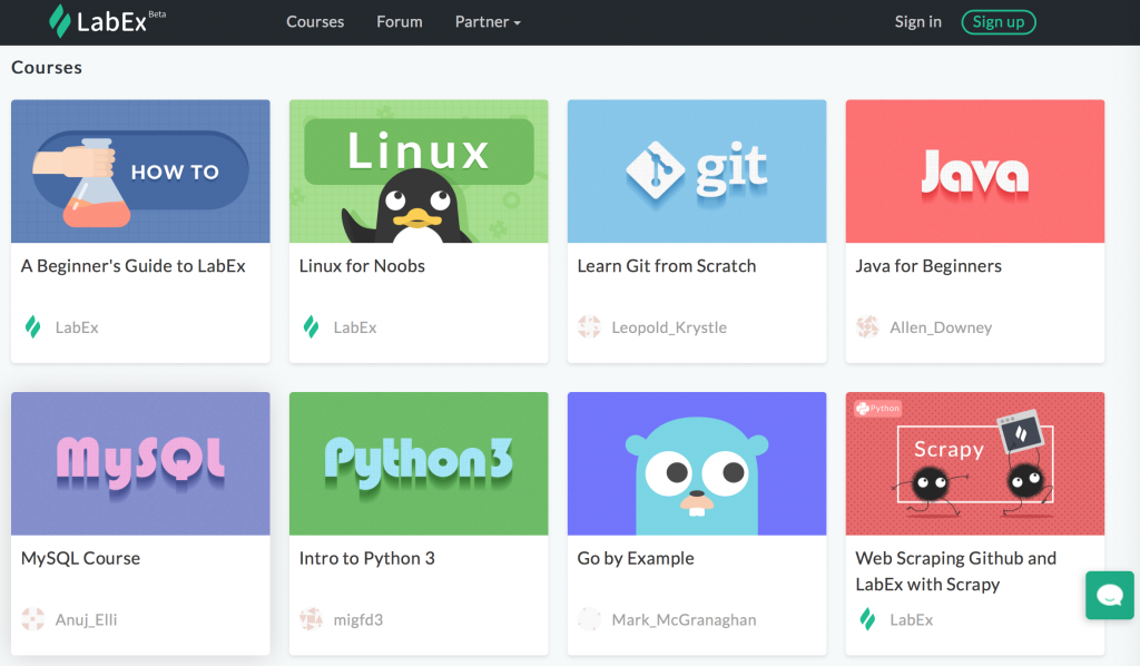 Des cours en programmation gratuits avec environnement virtualisé dédié