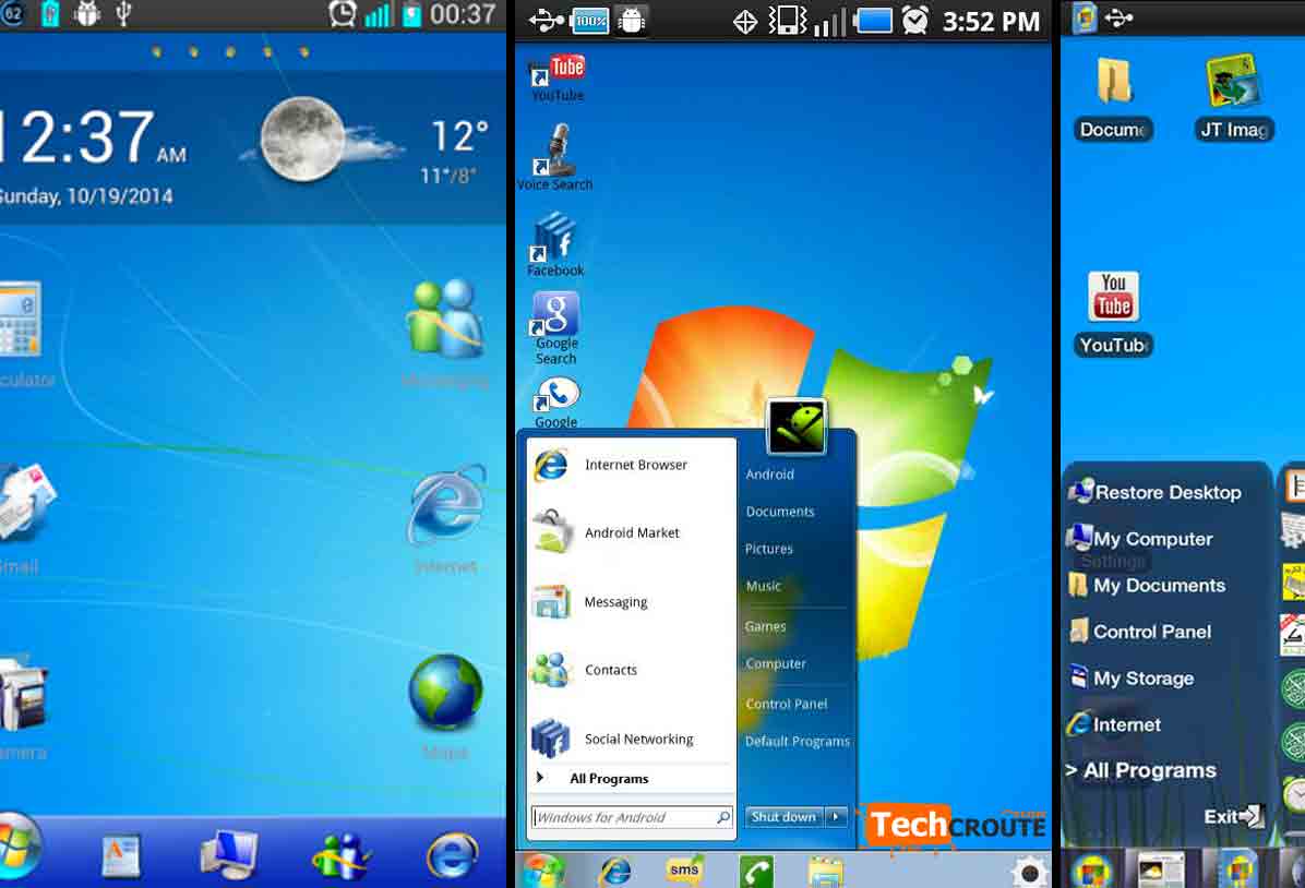 Télécharger le thème Windows 7 pour votre smartphone Android