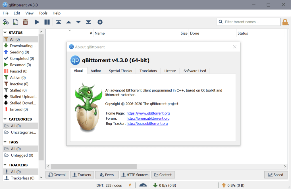 Le client BitTorrent qBittorent passe en version 4.3.0 - TechCroute.com