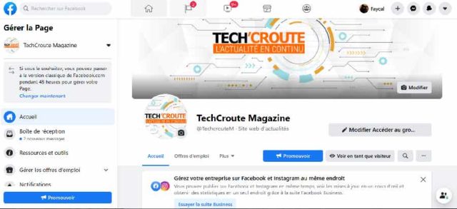 Comment revenir à l'ancienne interface de Facebook - TechCroute.com