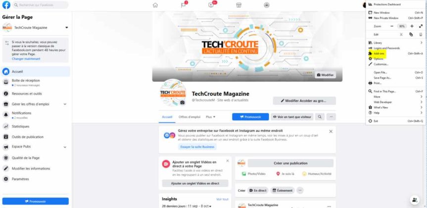 Comment revenir à l'ancienne interface de Facebook - TechCroute.com