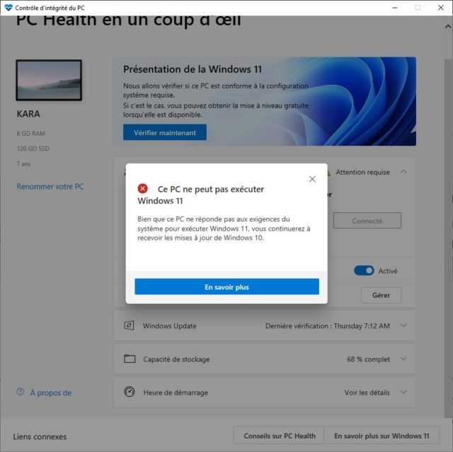 Voici la configuration système requise pour installer Windows 11 Voici la configuration système requise pour installer Windows 11