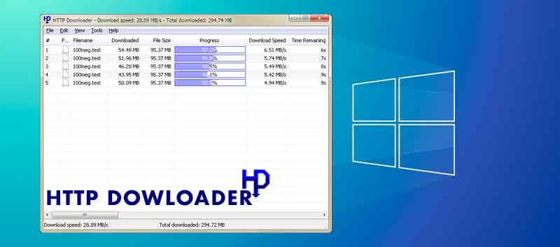 Télécharger des fichiers simultanément avec HTTP Downloader