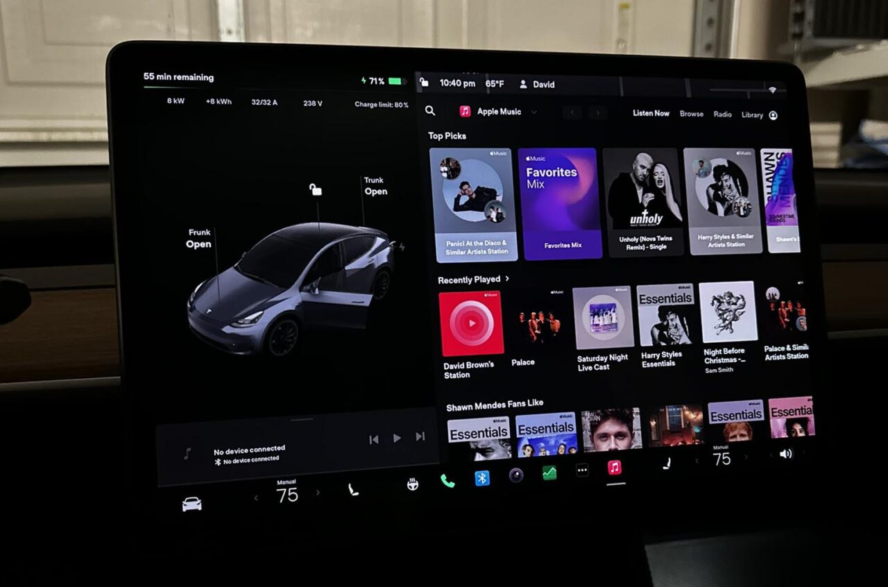 L’application Apple Music est disponible sur les voitures Tesla
