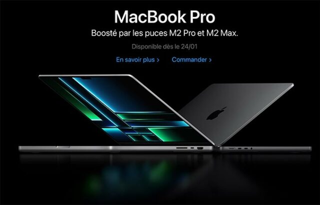 Apple dévoile les MacBook Pro équipés des M2 Max et M2 Pro