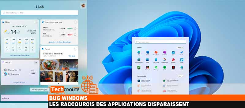 Bug Windows : les raccourcis des applications disparaissent