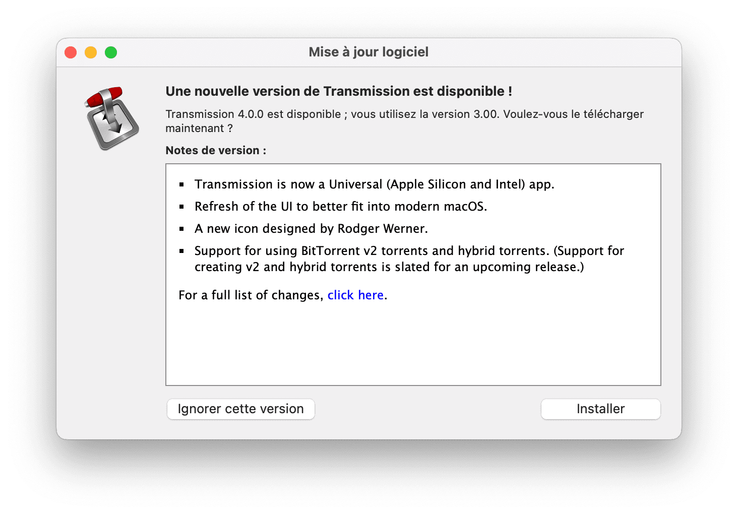 BitTorrent Transmission 4.0 est désormais disponible