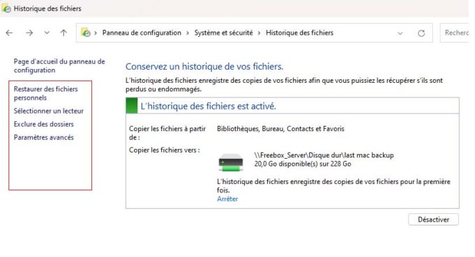 Guide de sauvegarde de fichiers sur Windows 11 : Historique des ... Guide de sauvegarde de fichiers sur Windows 11 : Historique des ...