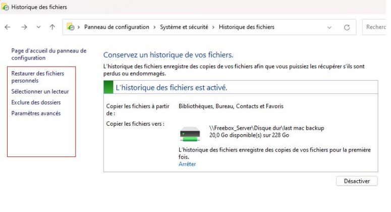 Guide de sauvegarde de fichiers sur Windows 11 : Historique des ... Guide de sauvegarde de fichiers sur Windows 11 : Historique des ...