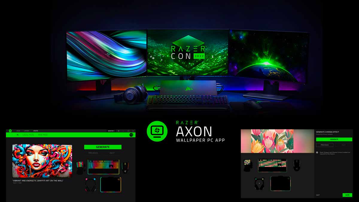 Razer Axon Create : créez vos propres fonds d'écran personnalisés avec l'IA