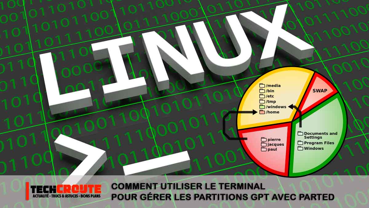 Comment utiliser le terminal pour gérer les partitions GPT avec Parted