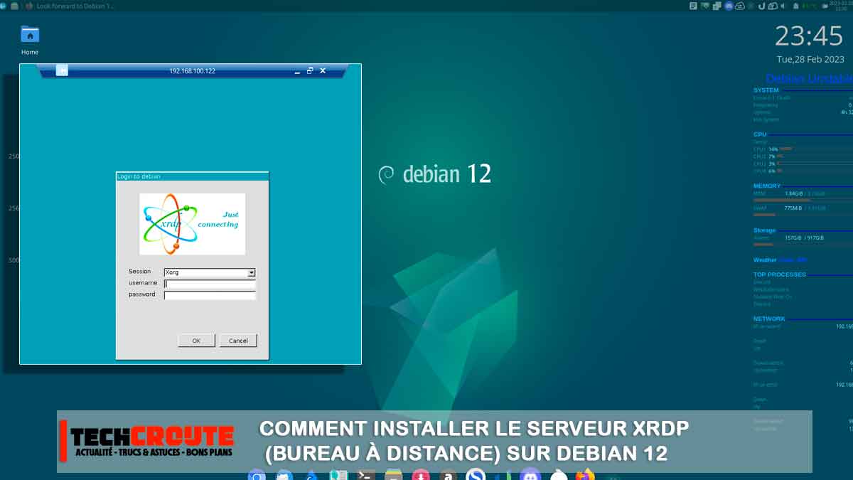 Comment installer le serveur XRDP sur Debian 12