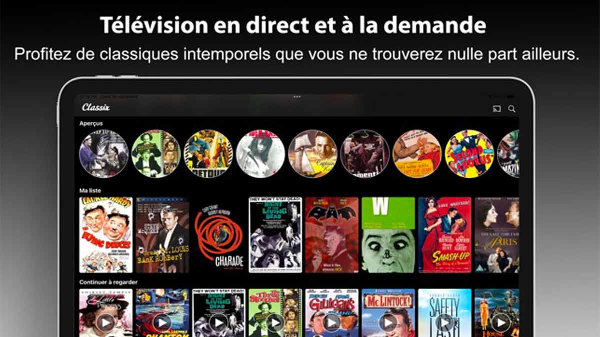 Classix, le service de streaming légal qui vous fait voyager dans le temps