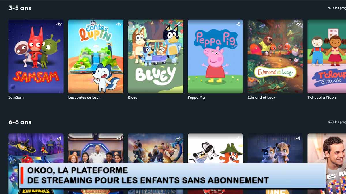 Okoo, la plateforme de streaming pour les enfants sans abonnement