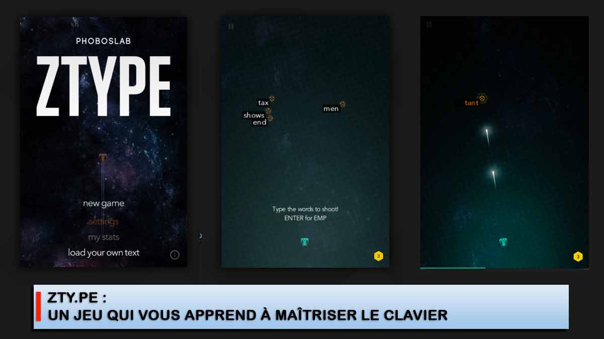 Zty.pe : un jeu qui vous apprend à maîtriser le clavier - TechCroute.com