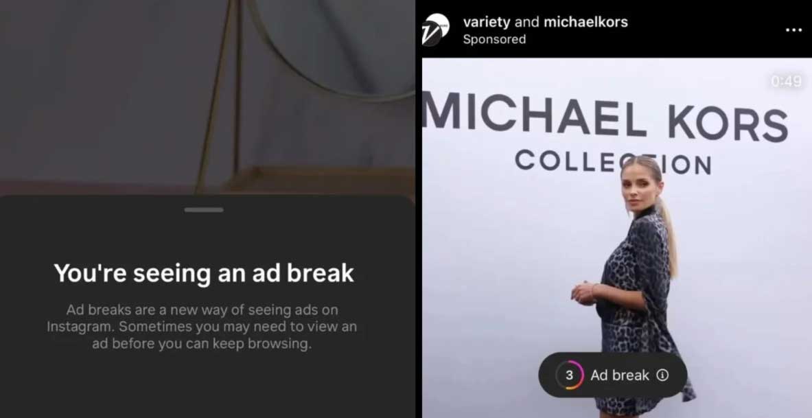 Instagram teste Ad Break, une fonctionnalité publicitaire que vous ...