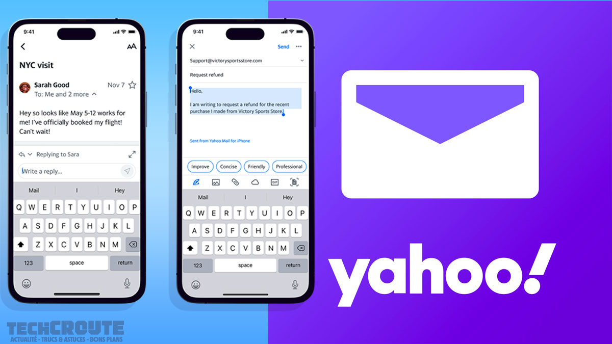 Yahoo Mail : Une mise à jour avec des fonctionnalités IA - TechCroute.com