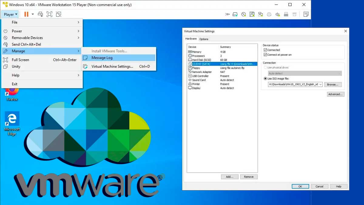 Comment installer les outils VMware si l'option est grisée - TechCroute.com