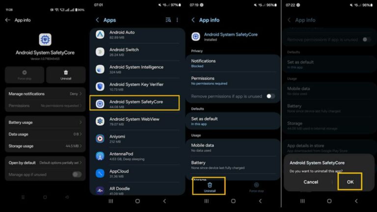 Android System SafetyCore : qu’est-ce que c’est et les étapes pour le ...