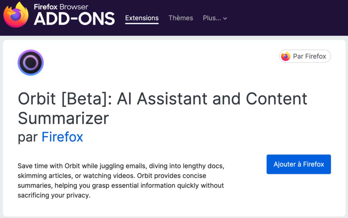 Orbit : résumer vos contenus en un clin d'œil tout en préservant votre vie privée - TechCroute.com